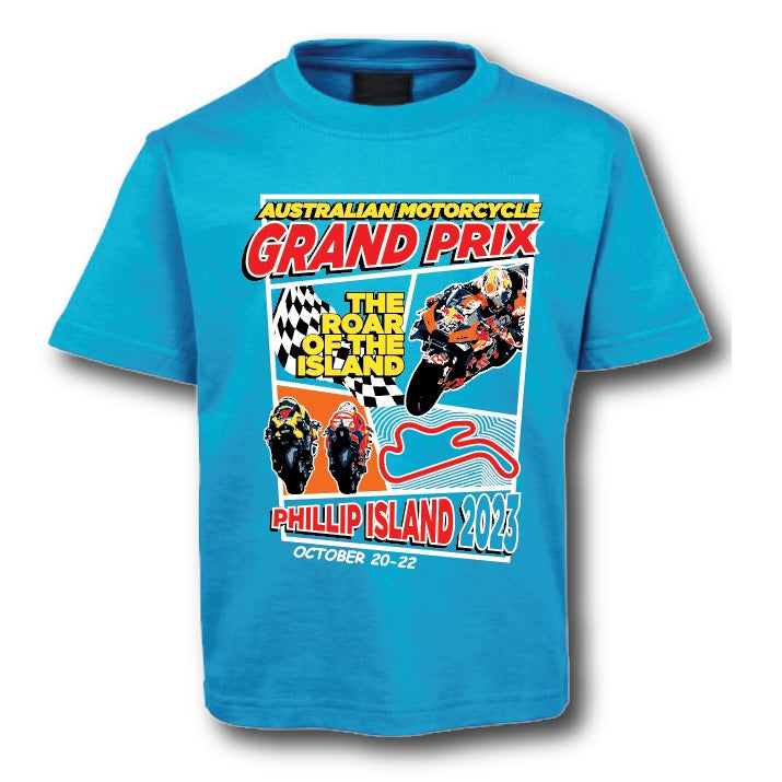 2023 KIDS EVENT TEE [aqua] – MotoGP™ Official Online Store